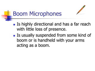 2. types of microphones | PPTX