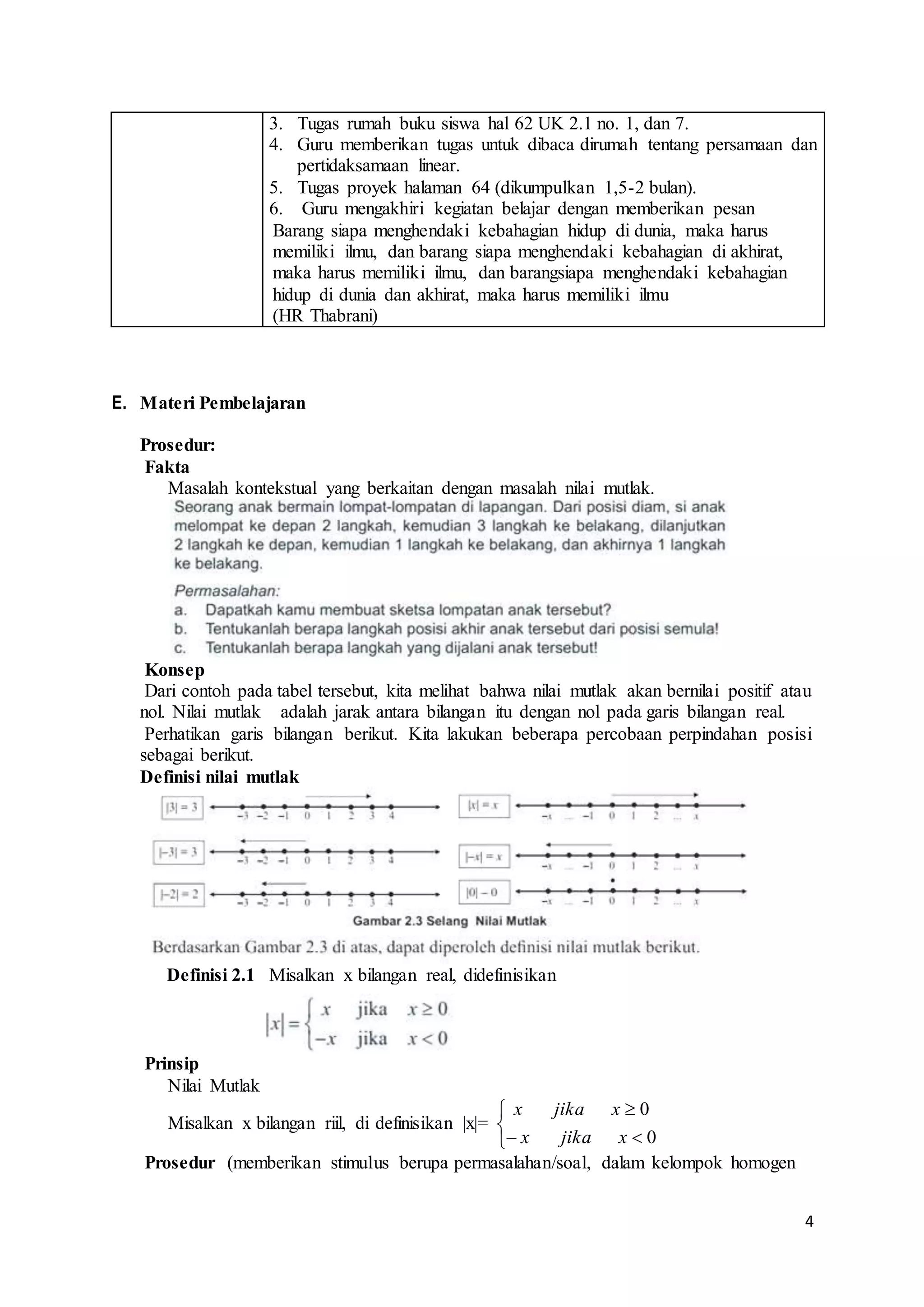 persamaan dan pertidaksamaan nilai mutlak | PDF