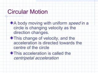 2.4 Circular Motion | PPT | Physics | Science