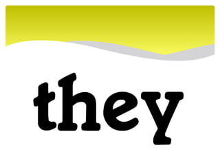 TRICKY WORDS yellow level | PDF