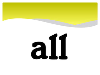 TRICKY WORDS yellow level | PDF