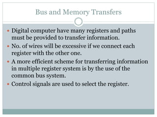 Register transfer and micro operation | PPTX