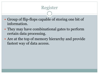 Register transfer and micro operation | PPTX