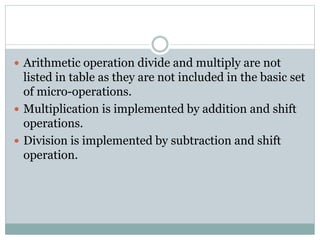 Register transfer and micro operation | PPTX