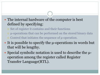 Register transfer and micro operation | PPTX