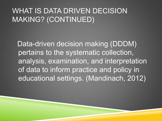 data driven decision making | PPTX