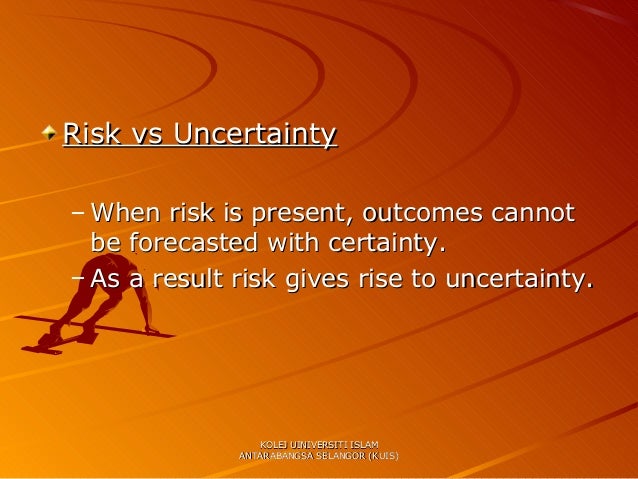 2. introduction to risk and uncertainty