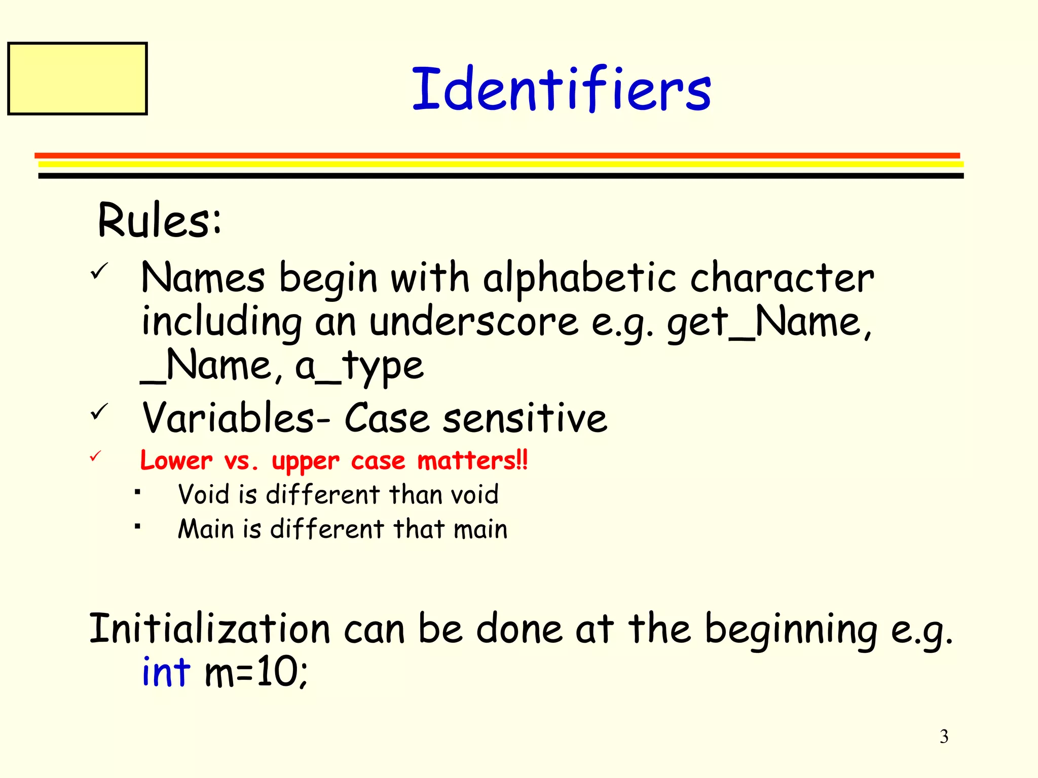2.overview of c++ ________lecture2 | PPT | Programming Languages | Computing