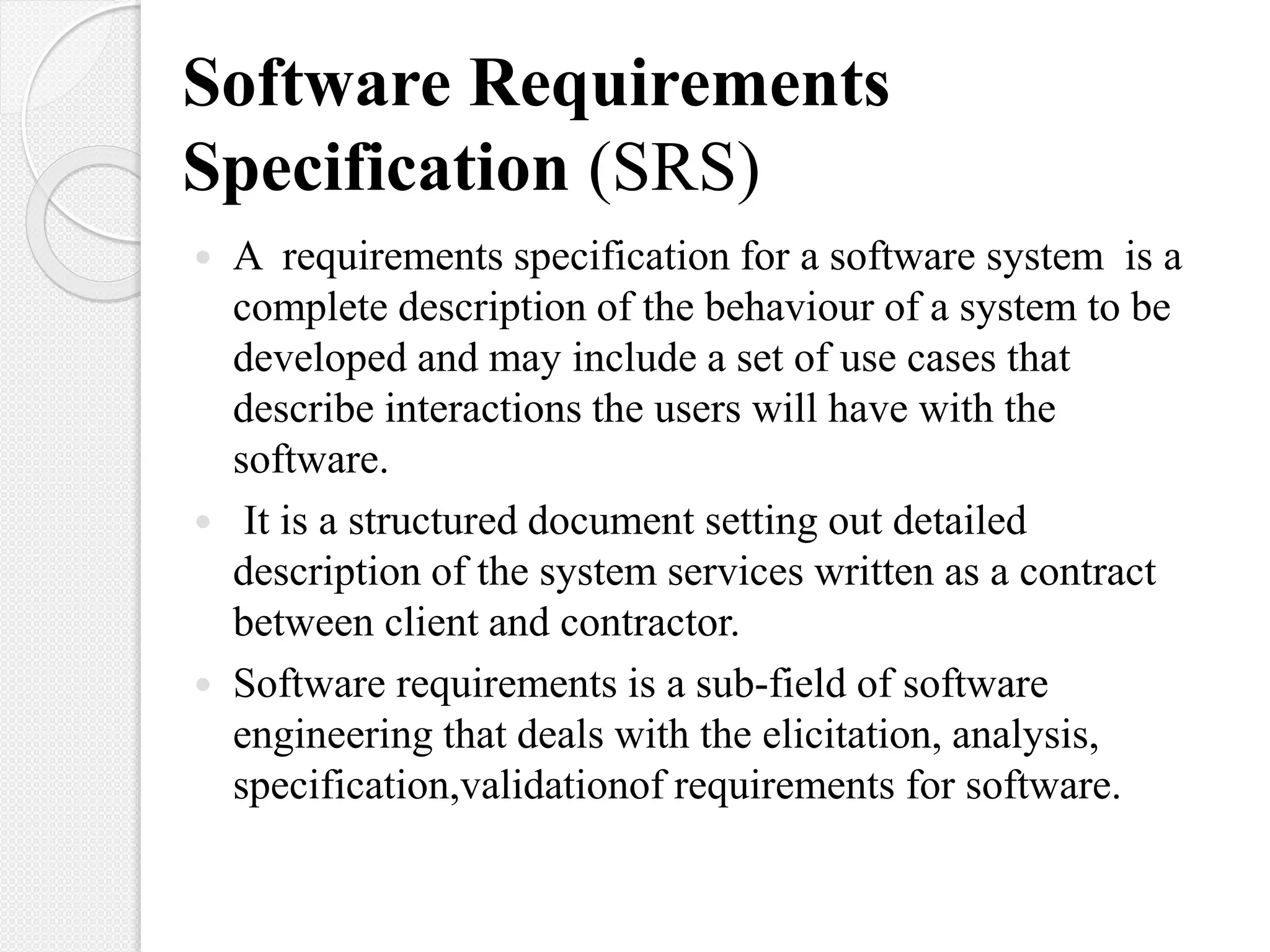 2.software requirement specification | PPTX