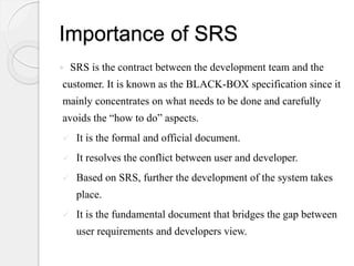 2.software requirement specification | PPTX