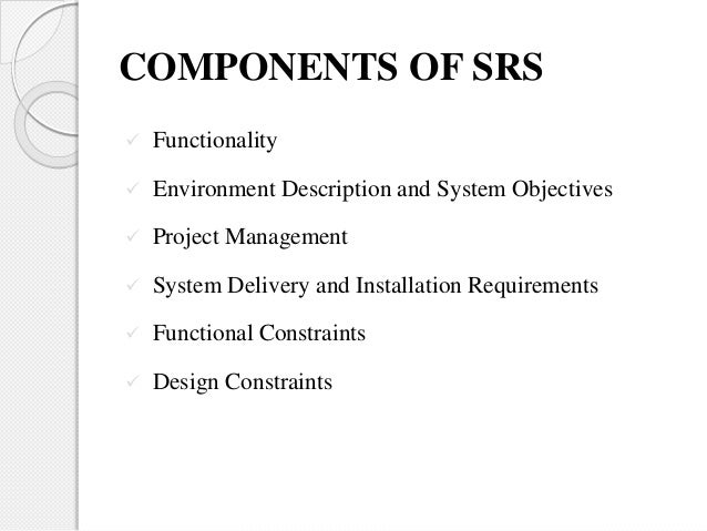 Components Of Srs In Software Engineering - vplasopa
