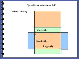 Oppervlakte en volume van lichamen | PPT