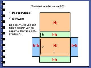 Oppervlakte en volume van lichamen | PPT
