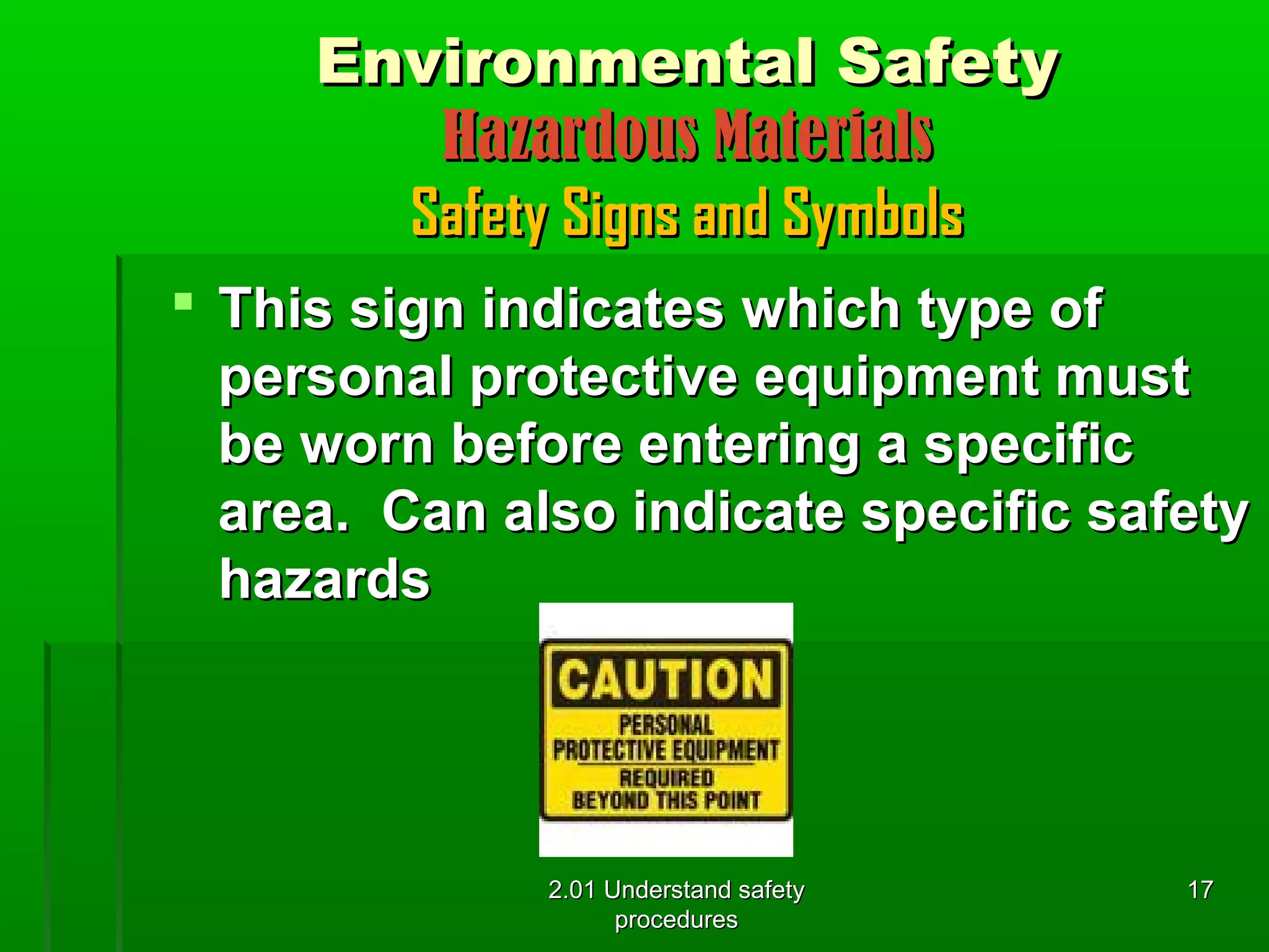 2.01 environmental safety | PPT