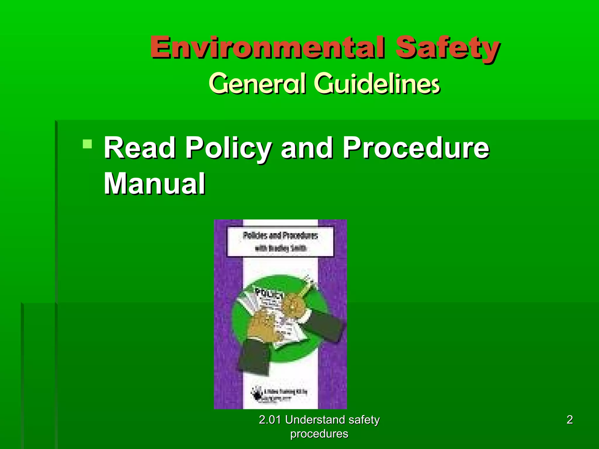 2.01 environmental safety | PPT