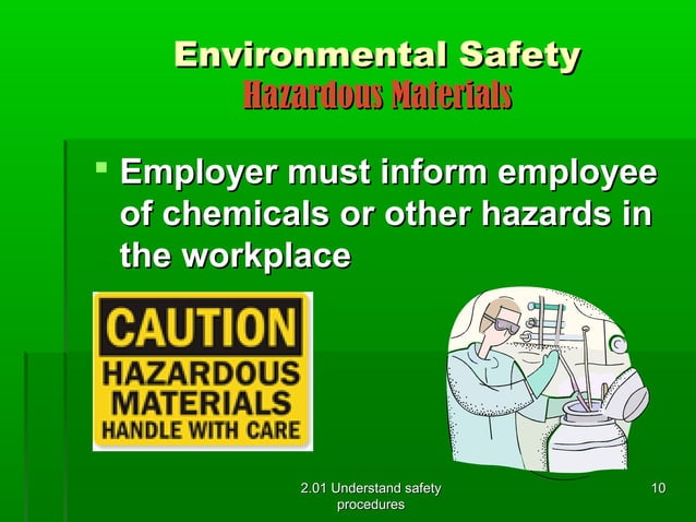 2.01 environmental safety | PPT