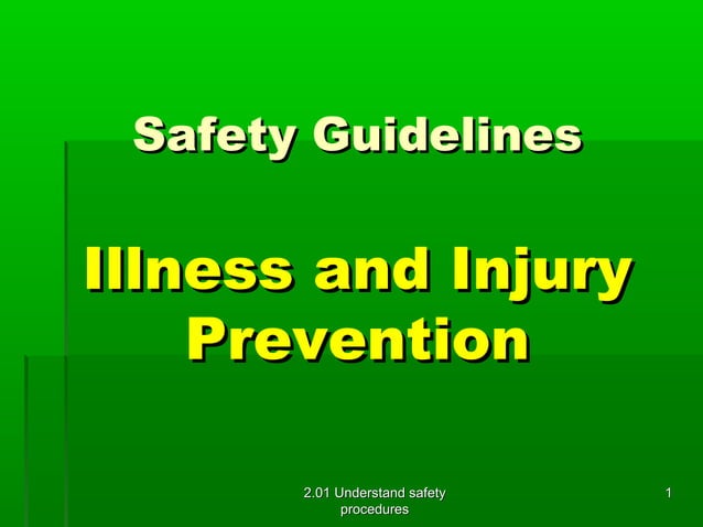 2.01 safety considerations | PPT