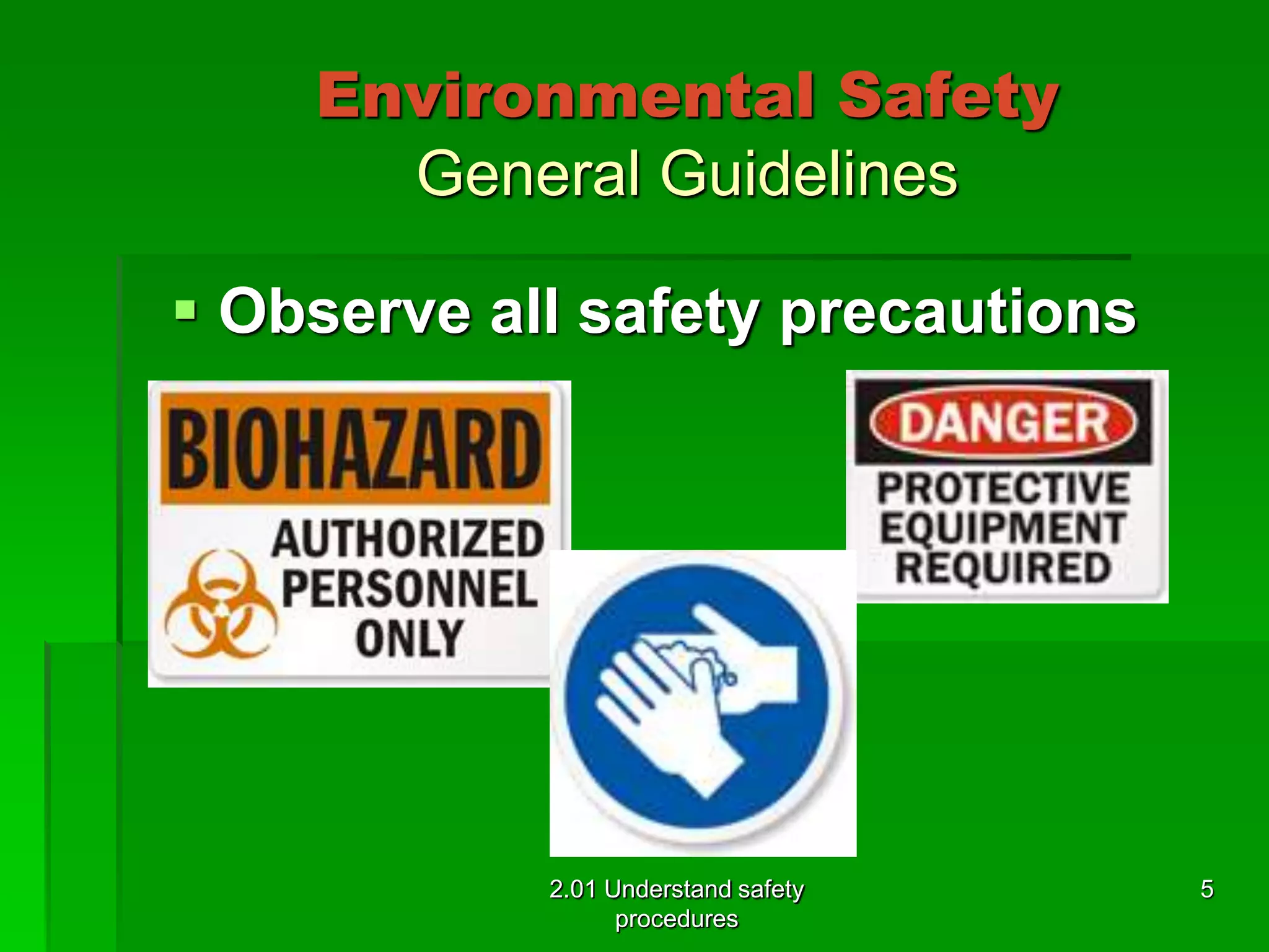 2.01 environmental safety | PPT