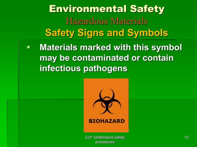 2.01 environmental safety | PPT