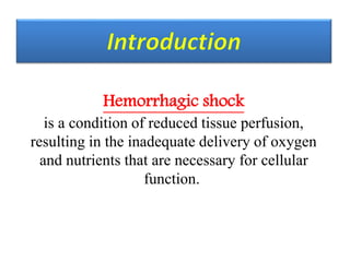 The CVP in hypovolemic shock. | PPT
