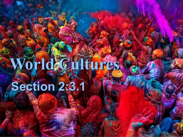 2.3.1 World Cultures