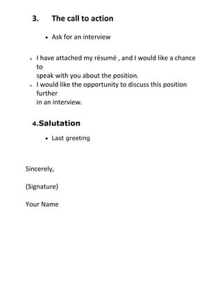 2. cover letter presentation | PDF