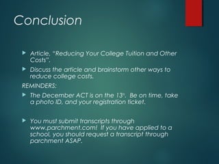 2.1 college costs | PPT
