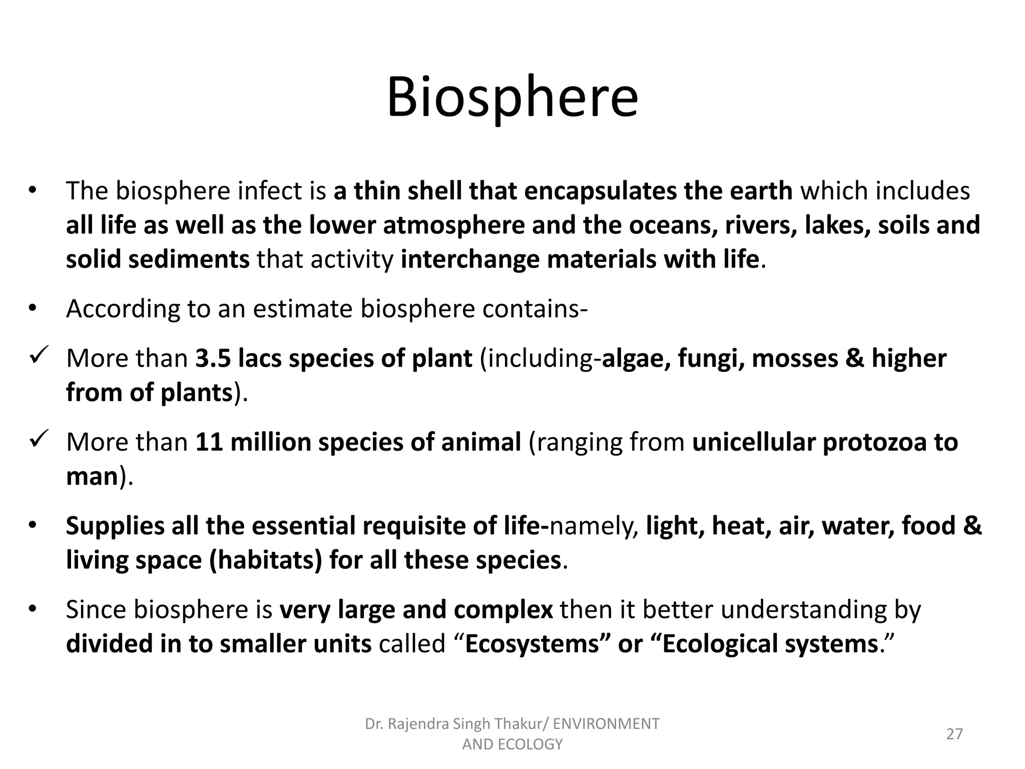 Environment and its segments | PPTX