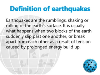 What are Earthquakes? | PPTX