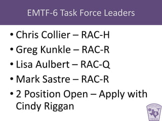 EMTF 6 Presentation to FBCCC | PDF