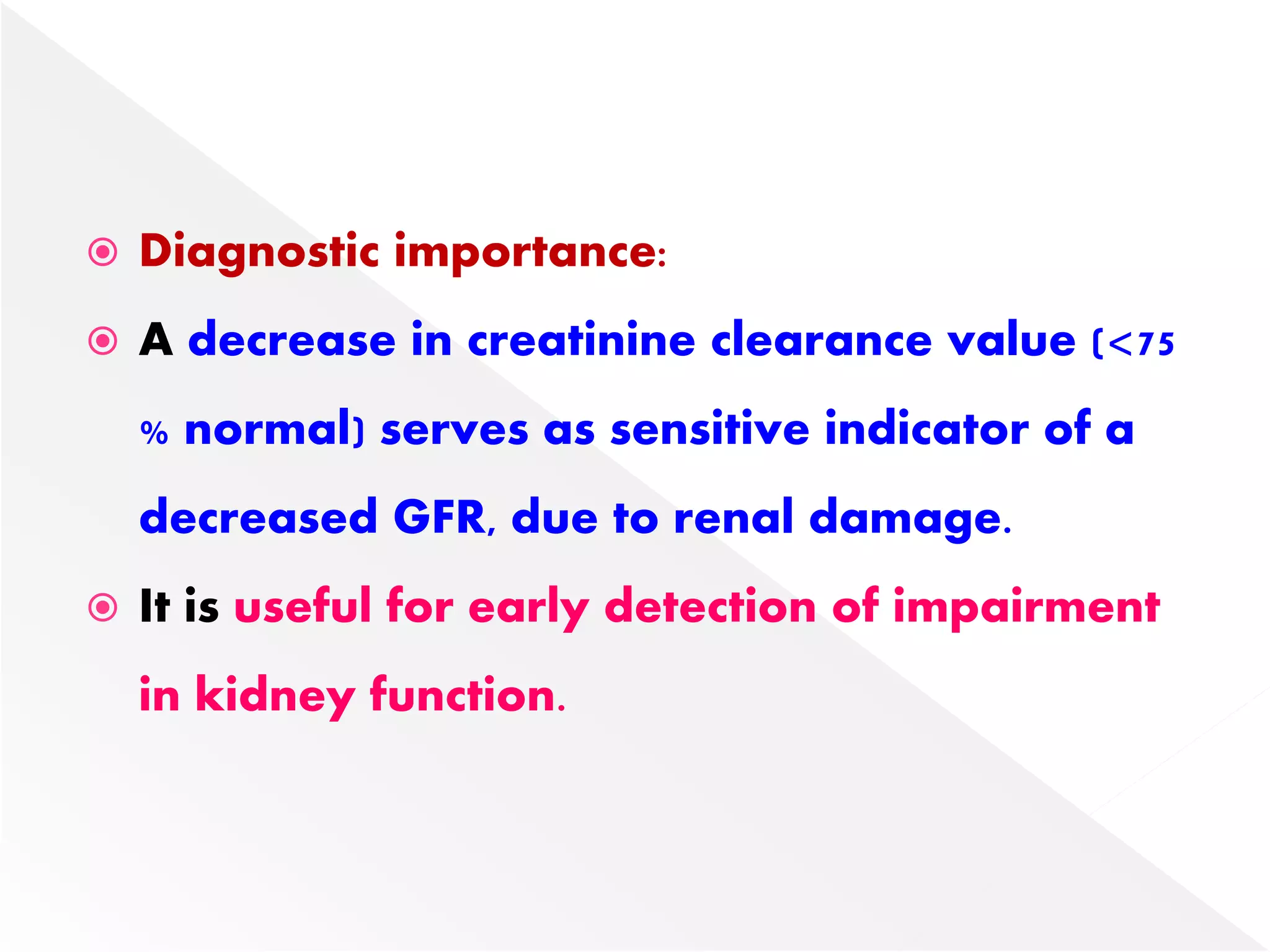 RENAL FUNCTION TESTS (RFT) | PPTX