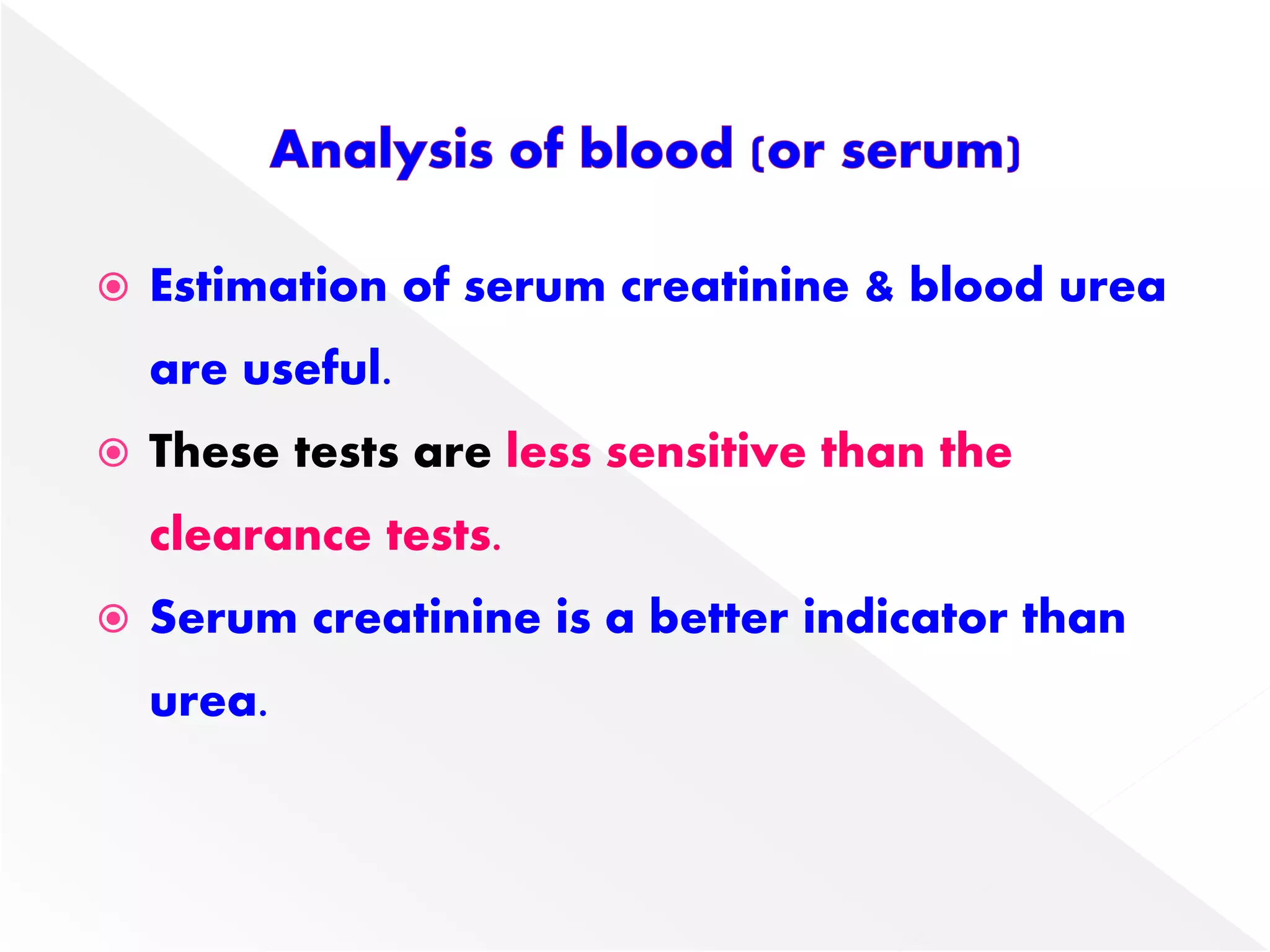 RENAL FUNCTION TESTS (RFT) | PPTX