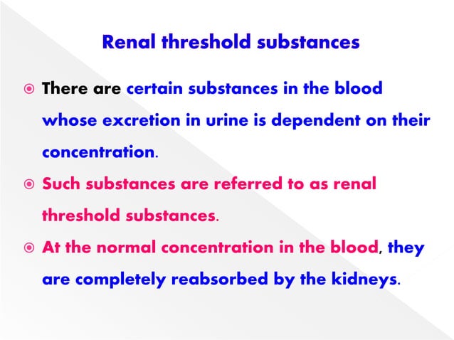 RENAL FUNCTION TESTS (RFT) | PPTX