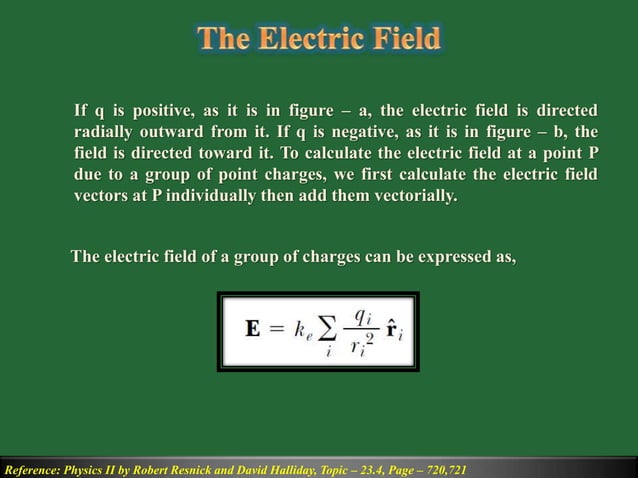 2. electric field calculation | PPT