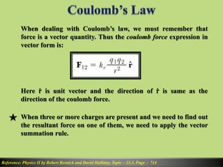 2. electric field calculation | PPTX