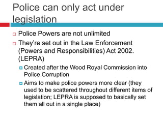 2.1 police powers | PPTX