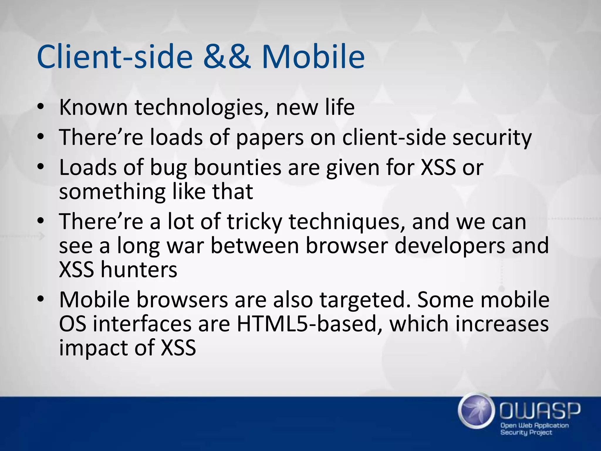[2.1] Web application Security Trends - Omar Ganiev | PPTX