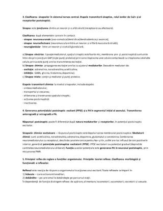 Fiziologie: Reglarea nervoasă | PDF