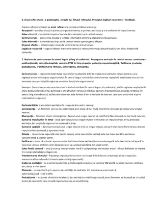 Fiziologie: Reglarea nervoasă | DOCX