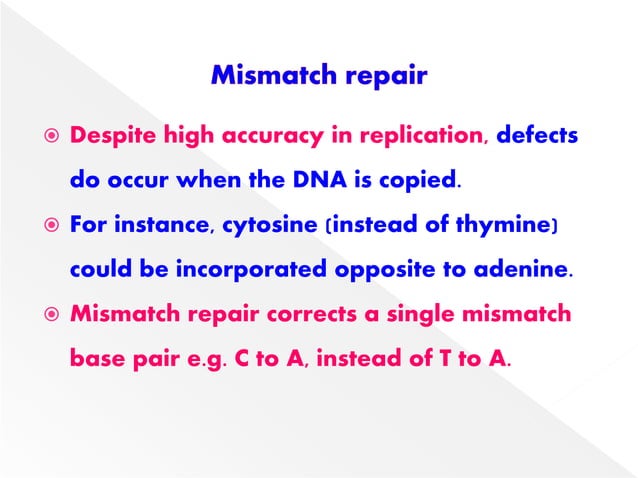 MUTATIONS & DNA REPAIR MECHANISMS