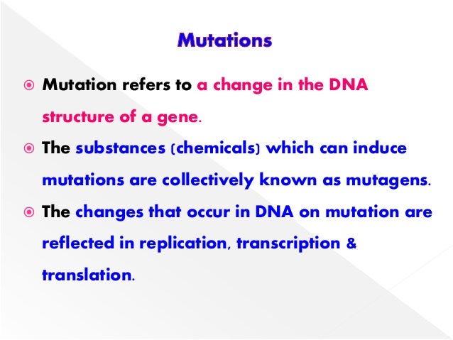 MUTATIONS & DNA REPAIR MECHANISMS