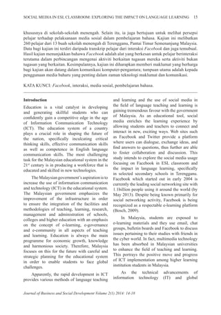 Exploring the impact of social media on language learning | PDF