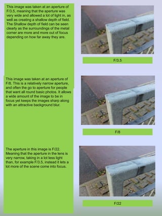 Camera Settings Guide | PPTX