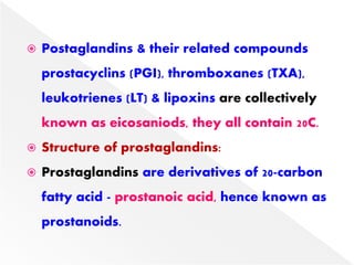 PROSTAGLANDINS | PPTX