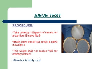2. testing of cement ppt | PPT
