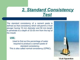 2. testing of cement ppt | PPT