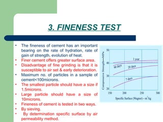 2. testing of cement ppt | PPT