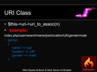 CodeIgniter L2 helper & libraries & form validation | PPSX