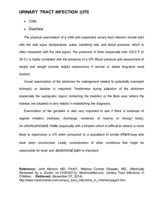 Urinary Tract Infection | DOCX