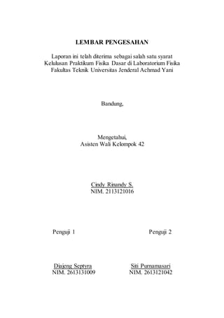 2. lembar pengesahan | DOCX
